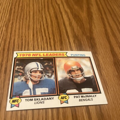 1979 Topps NFL Punting Leaders 6 Ex Free Shipping | eBay
