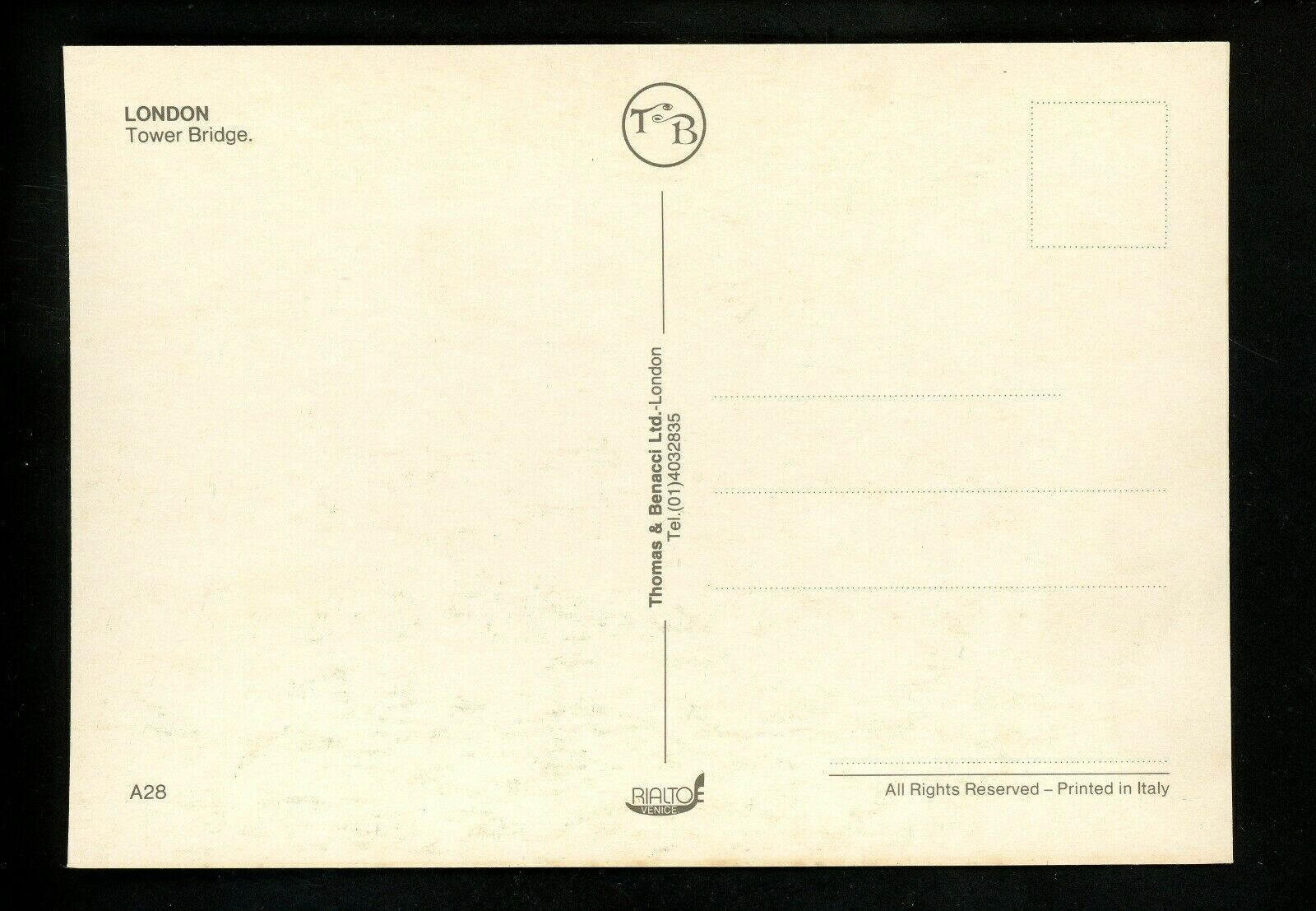 Ship postcard Chrome Thomas & Benacci Ltd A28 Military Ship Tower ...