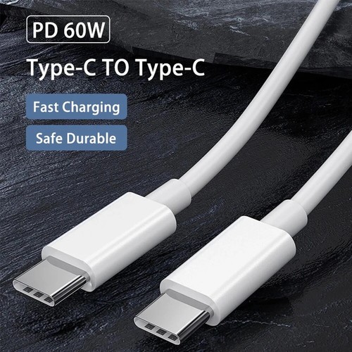 USB C to Type C Cable 3A 60W Fast phone Charging Data Long Lead 0.25M ...