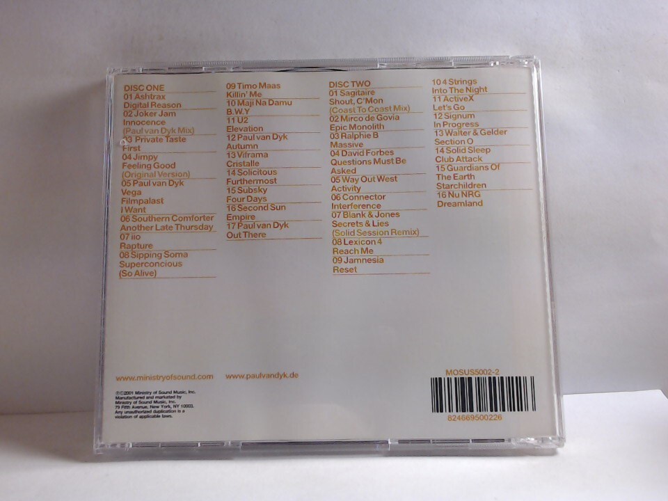 Paul van Dyk – The Politics Of Dancing (2xCD, US, 2001, Ministry Of ...