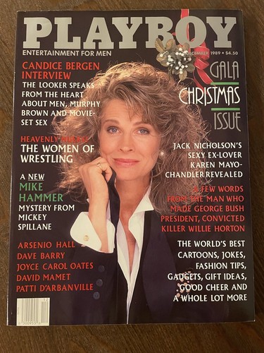 Playboy Magazine December 1989, Centerfold Petra Vericalk, Candice ...