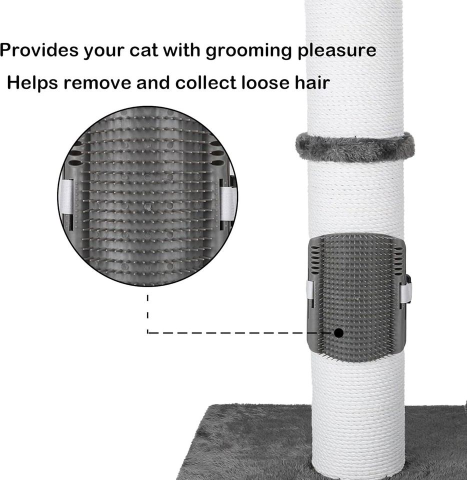 34 Inches Cat Scratching Post Heavy Duty and Thicker Cat Self Grooming ...