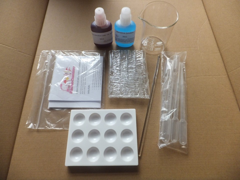 Testing Kit for Starch & Sugar using Benedict's Solution & Iodine Human ...