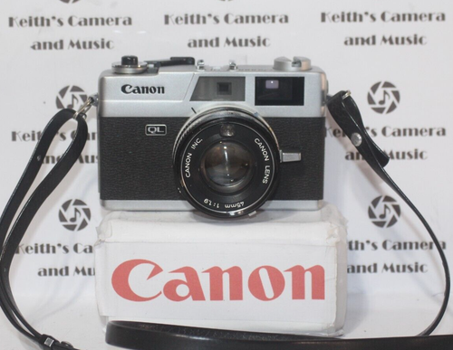 Minty looking Canon Canonet QL19 Camera +45mm f1.9 for parts repair ...