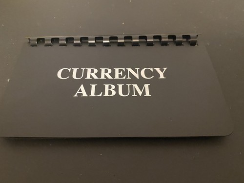 Currency Album With 10 Plastic Sleeves Black | eBay