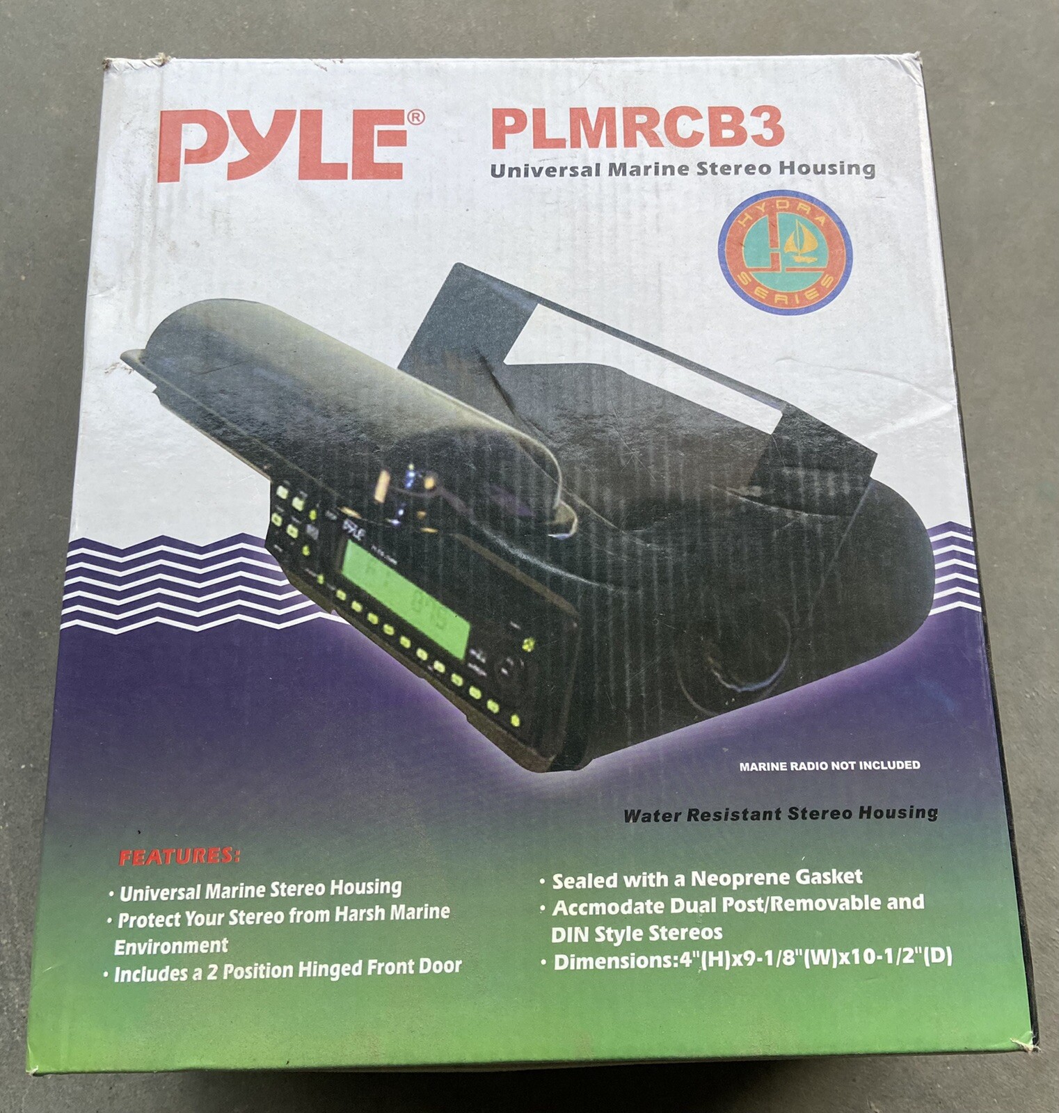 Pyle PLMRCB3 Waterproof Uni Boat Pontoon Marine Stereo Radio Housing ...