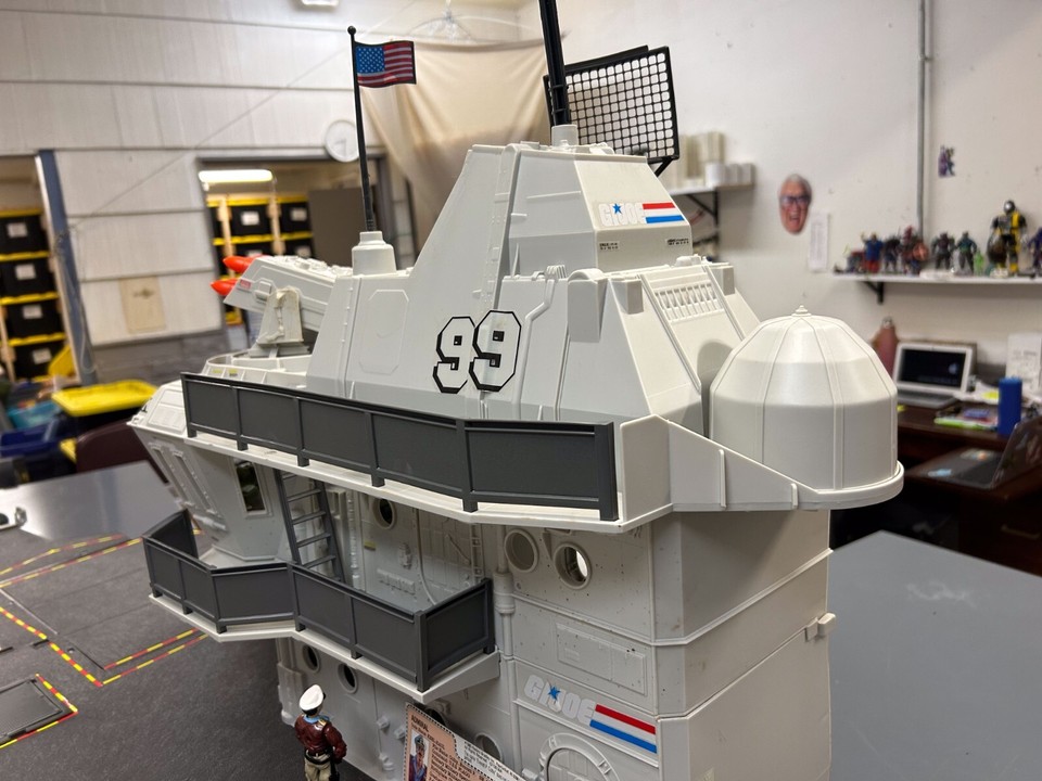 Vintage GI Joe - 1985 USS FLAGG AIRCRAFT CARRIER - 100% Complete w/ Box ...