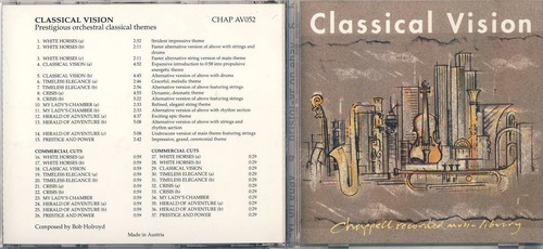 Chappell AV Series Music Library CD Classical Vision CHAP AV052 Bob ...