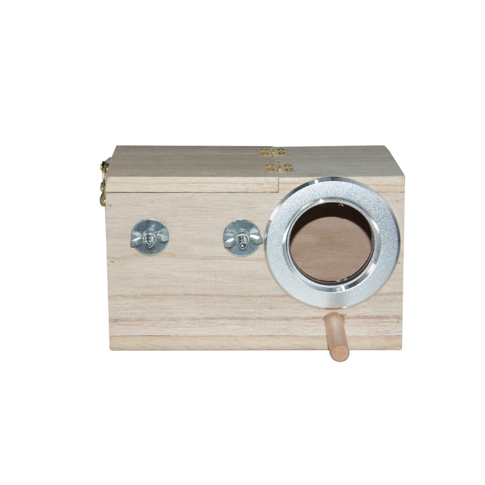 Wooden Bird Breeding Cage Nesting Box Hatching Nest Parakeet Budgie ...
