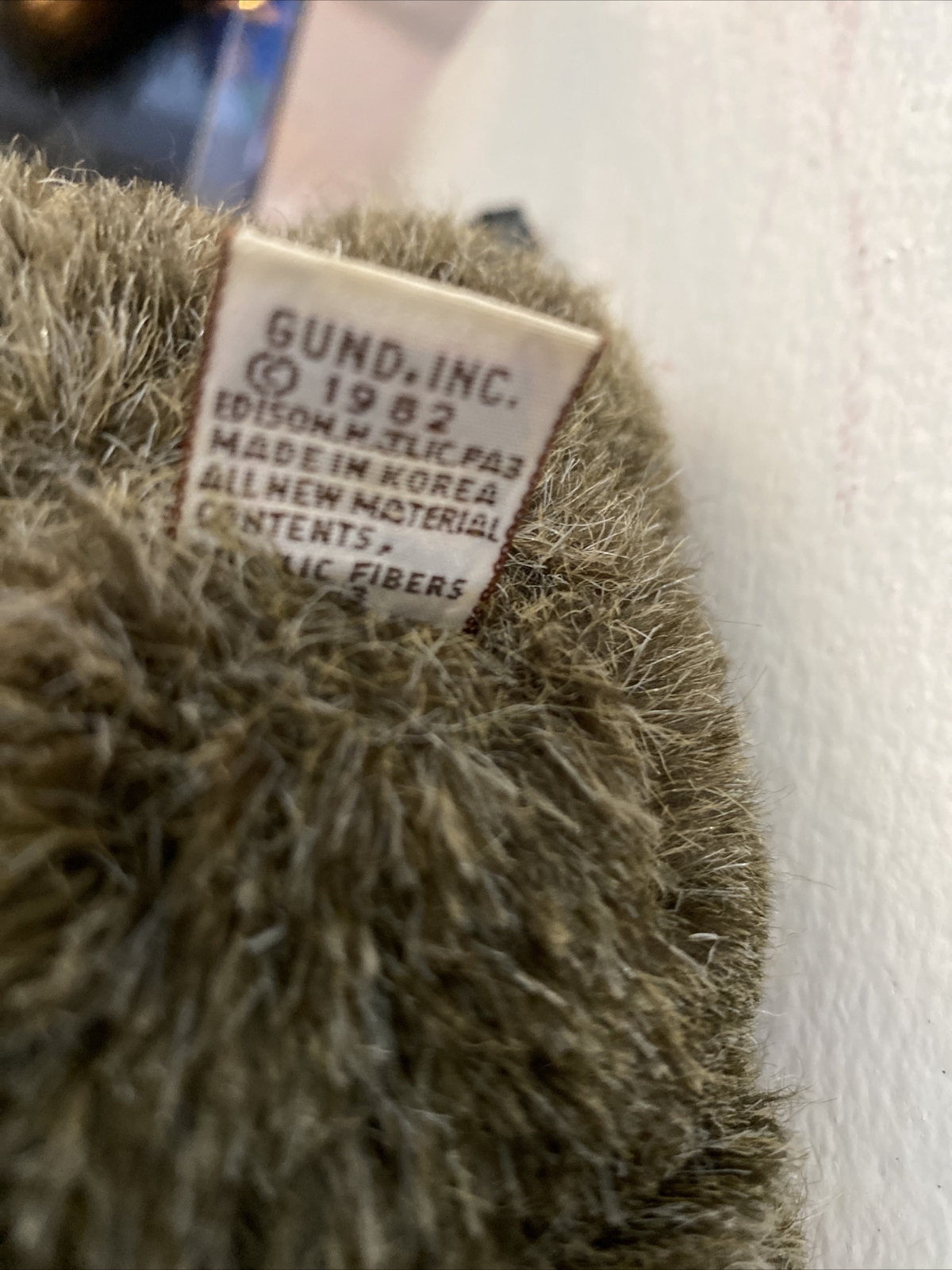 Vintage Gund 1982 Brown Plush Teddy Bear 10 - 12” Small Stuffed Animal ...