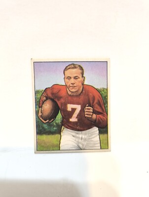 1950 ELMER ANGSMAN BOWMAN FOOTBALL CARD # 21 CHICAGO CARDINALS Centered ...
