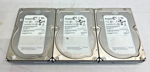 LOT OF 3 - SEAGATE 4TB CONSTELLATION ES.3 ST4000NM0023 SAS INTERNAL HDD ...