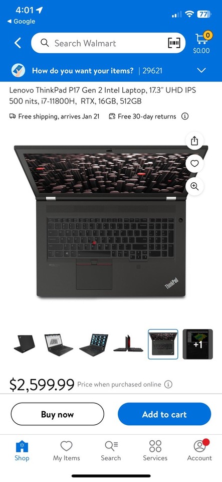 Lenovo P17 Gen 2 (ThinkPad) - Type 20YU | eBay