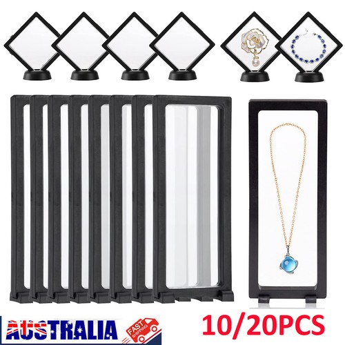 10/20 Packs Set 3D Floating Coin Display Frame Holder Box Case with ...