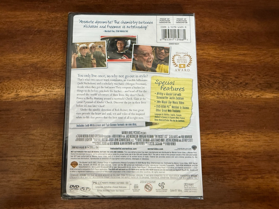 The Bucket List (DVD, 2008) FREE SHIPPING 85391139881| eBay