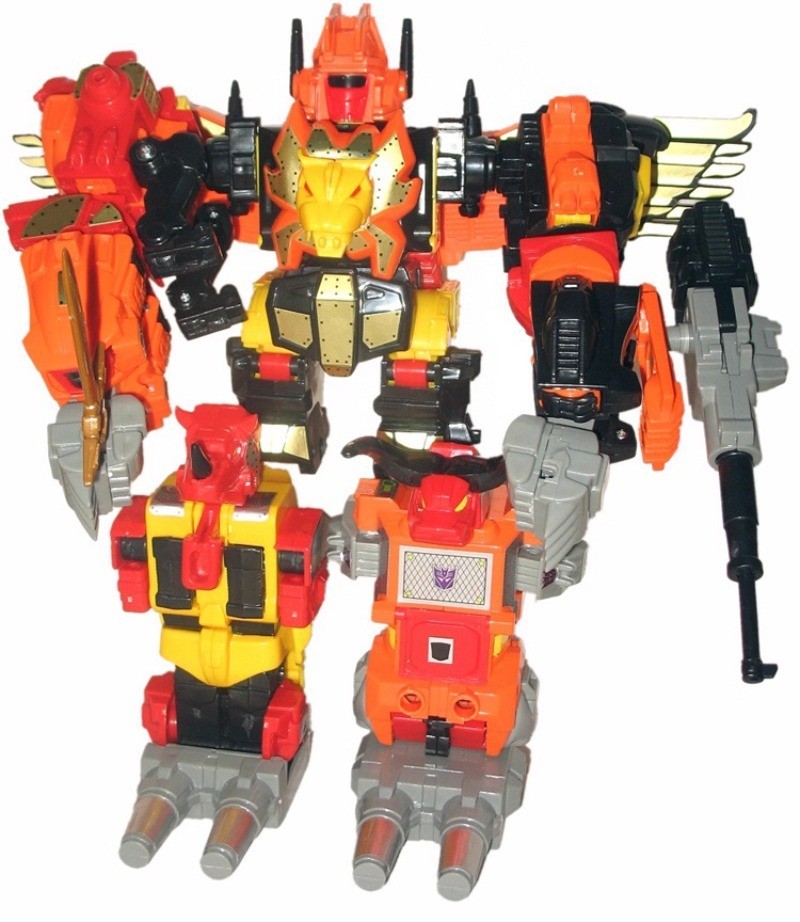 G1 Predaking Combiner Team Robot Set Original Size & Colors ...