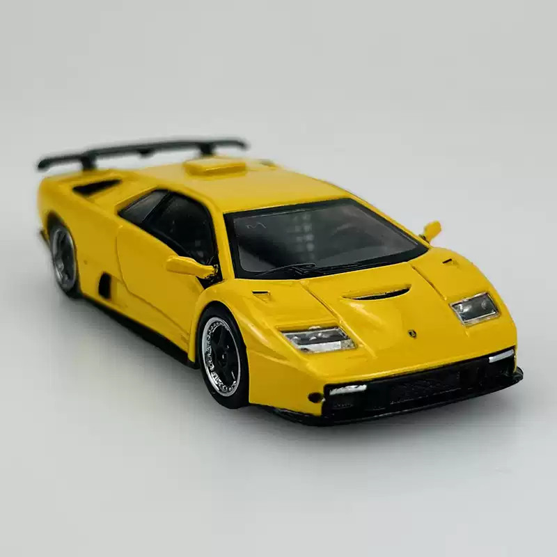 CR SH 1:64 Yellow Diablo GT 1998 Racing Sports Model Diecast Metal Car ...