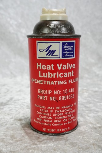 Vintage American Motors Heat Valve Lubricant Advertising Metal Can | eBay