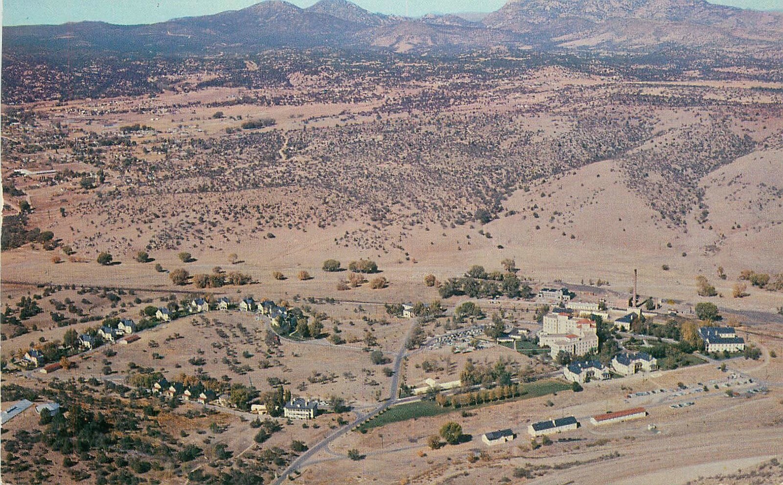 Postcard Arizona Prescott Old Fort Whipple Veterans View Petley 23-3078 ...
