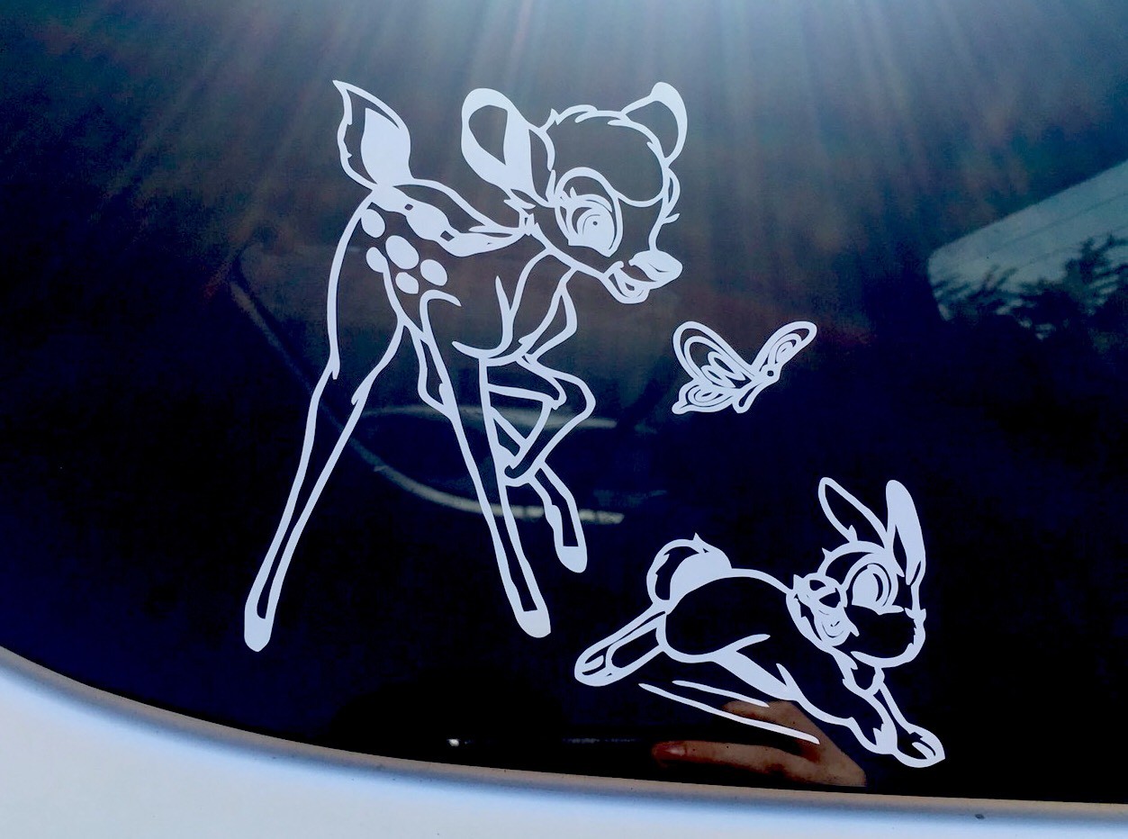 Bambi Thumper Car Window Decal Sticker Disney Oracal Vinyl | eBay