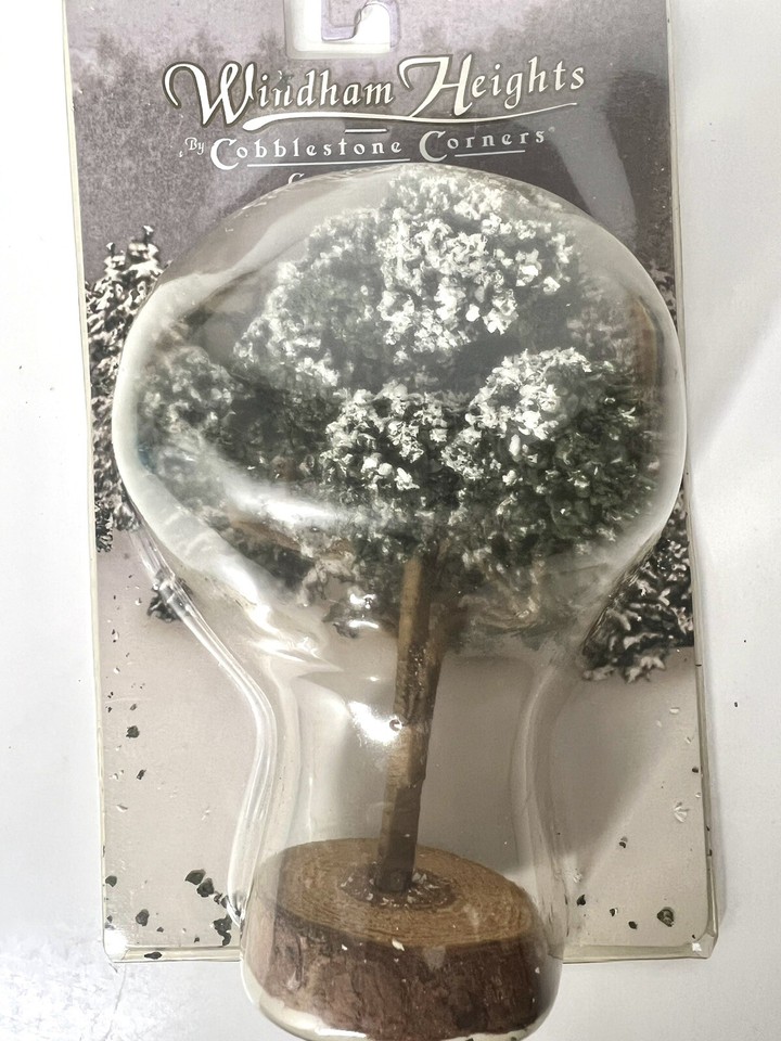 Cobblestone Corners Collectibles Large Tree Green Snow Windham Heights ...