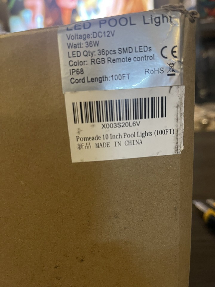 Pomeade LED Pool Light ,Cord Length 100 Ft (No Remote ) | eBay