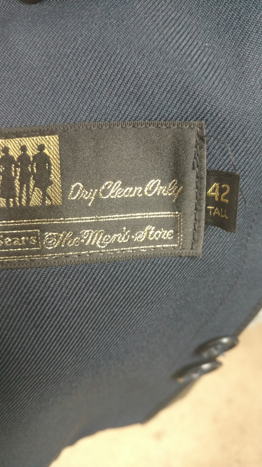 Vintage Sears Men's Store Dress Long Coat W/Zip Out L… - Gem