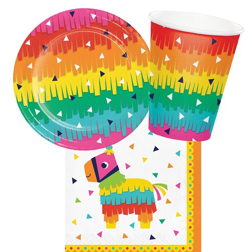 Mexican Taco Fiesta Party Supplies 8 Guest Tableware Pack Birthday ...