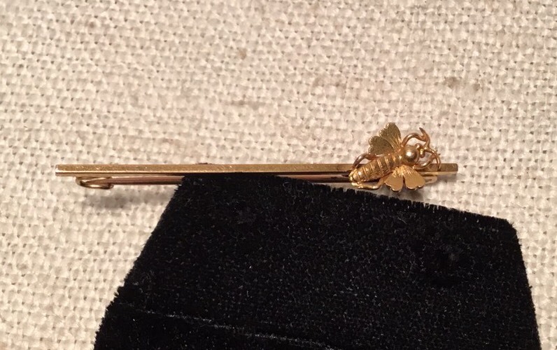 Antique Victorian 15ct Yellow Gold Bee Bug Pin | eBay Australia