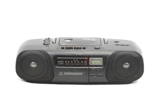 Sony Cfd-10 CD Cassette Boombox Stereo Works Awesome 90s Clean for sale ...