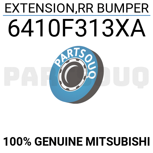 6410F313XA Genuine Mitsubishi EXTENSION,RR BUMPER | eBay