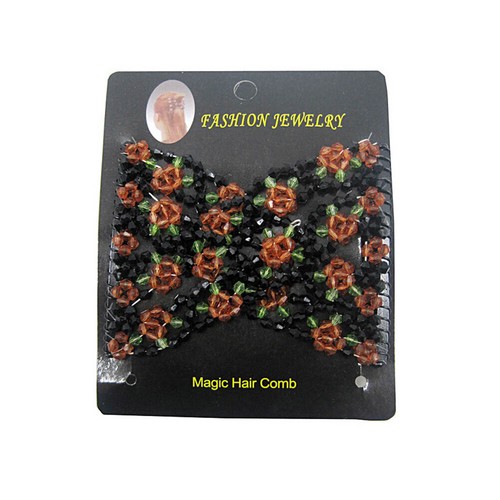 Magic Hair Comb Beaded Elasticity Hair Clip Stretchy Hair Combs Women ...