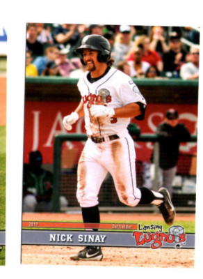 Nick SInay 2017 Lansing Lugnuts team set card Marcellus New York | eBay