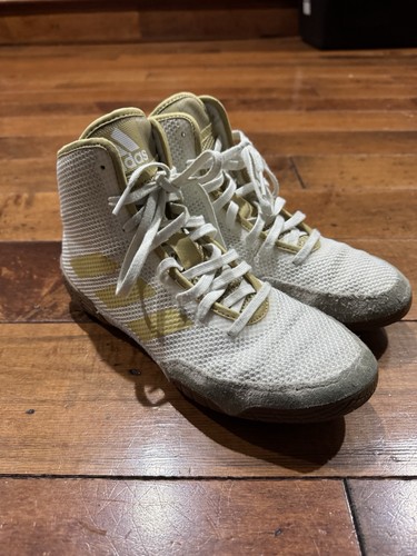 Adidas Tech Fall 2.0 White/Gold Wrestling Shoes Size 6 Used Great ...