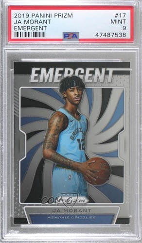 2019-20 Panini Prizm Emergent Ja Morant #17 PSA 9 MINT Rookie RC | eBay