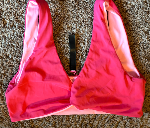 Victorias Secret Bikini Top Swim Suit Reversible Pink Bra Size M NEW | eBay