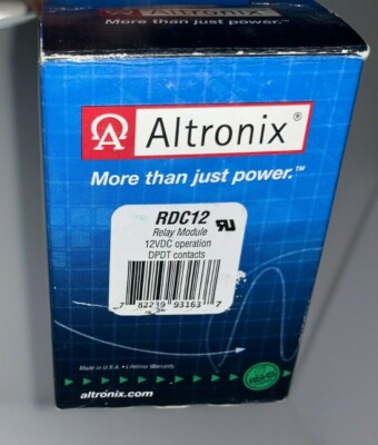 ALTRONIX RDC12 Relay Module 12VDC DPDT CONTACTS | eBay