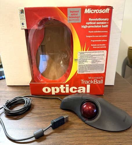Microsoft TrackBall Optical Mouse High Precision for PC or Mac USB Ergonomic | eBay