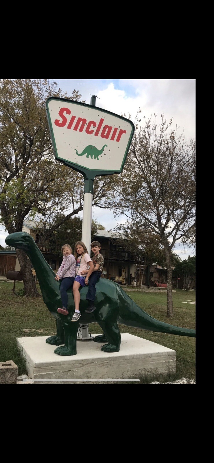 SINCLAIR DINO 12’ FOOT CAST ALUMINUM Dino /gas Station Pole Lighted ...
