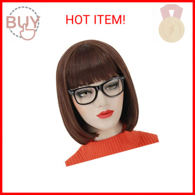 Ruina Brown Velma Wig Short Brown Wigs for Velma Costume Women Girls ...