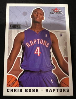 CHRIS BOSH Toronto Raptors 2003-04 Fleer Tradition #264 Rookie Card RC ...