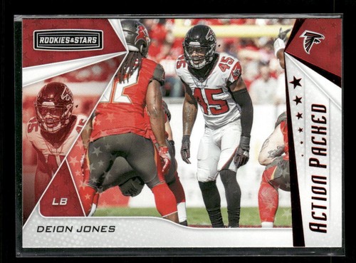 Deion Jones 2019 Panini Rookies & Stars - Action Packed Red #AP-DJ | eBay