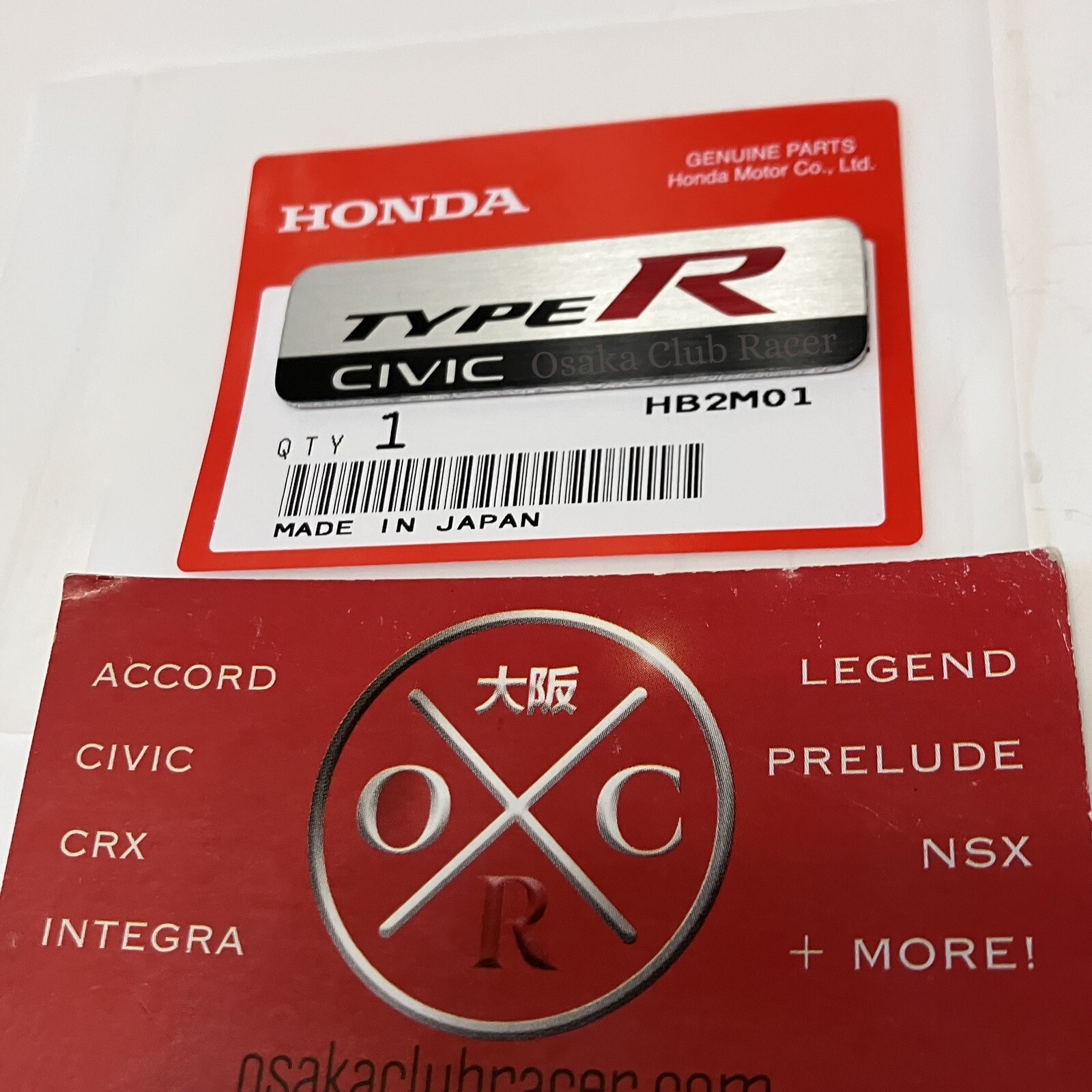 New GENUINE OEM FL5 Honda Civic Type R Dash Emblem Badge Logo Numbered ...