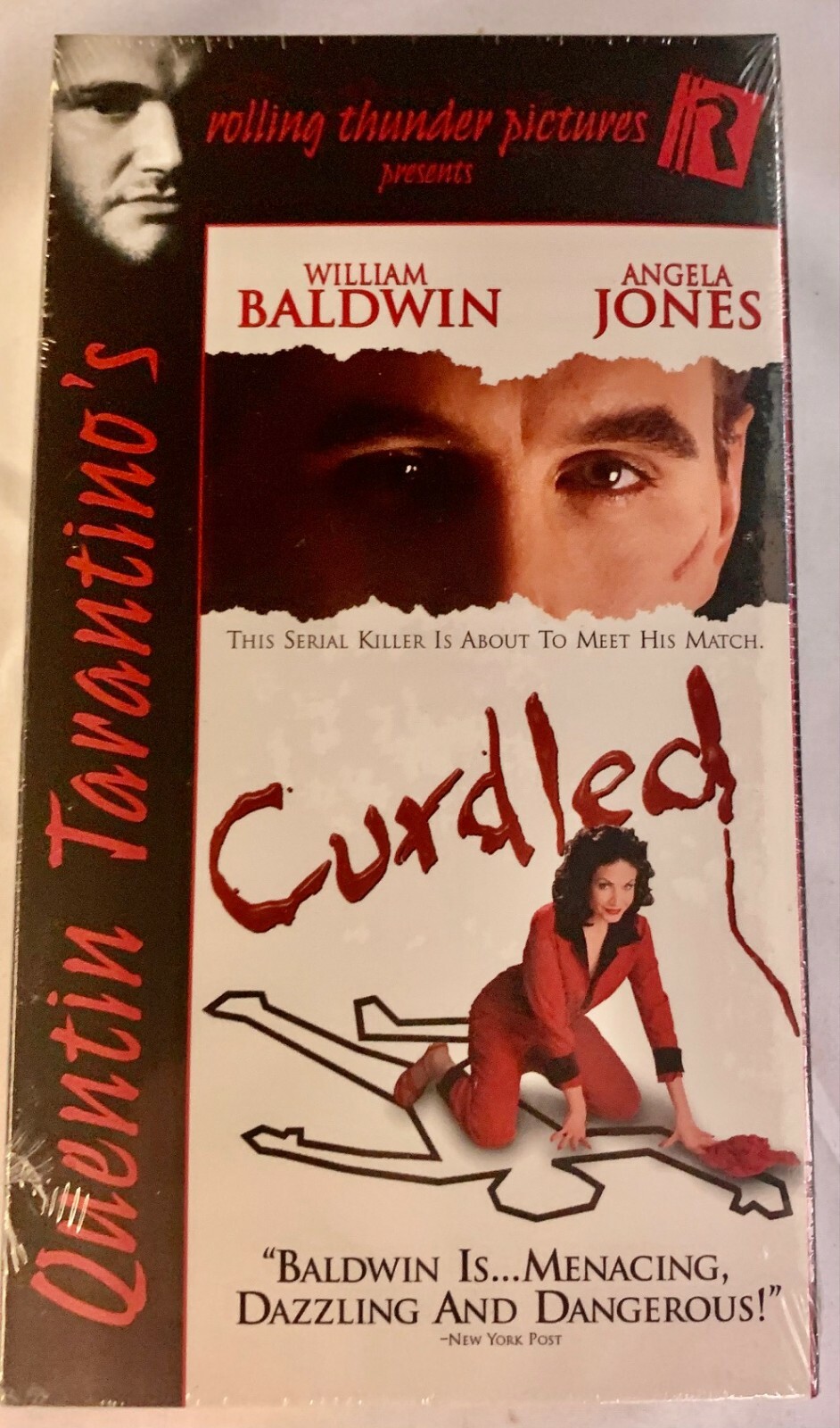 Curdled VHS, 1996 William Baldwin Angela Jones TARANTINO NEW SEALED NEW ...