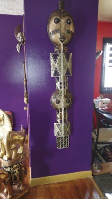 African Mask Mossi Plank Mask Burkina Faso 6 Feet Tall | eBay