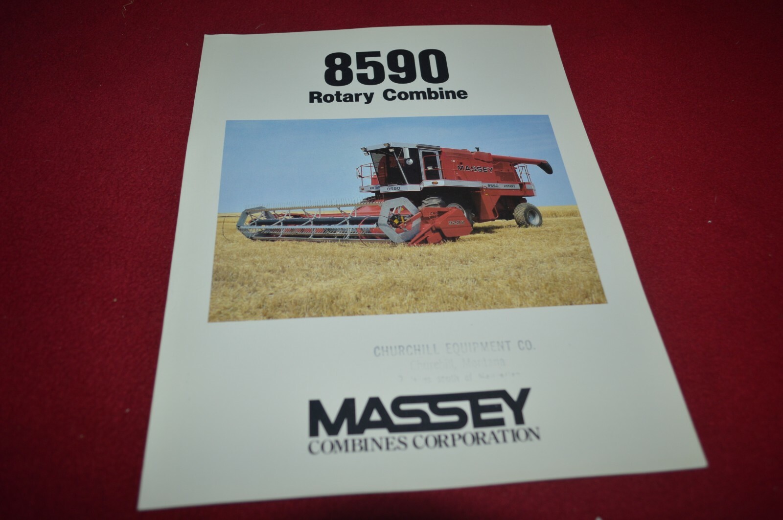 Massey Ferguson 8590 Rotary Combine Dealer's Brochure YABE19 | eBay