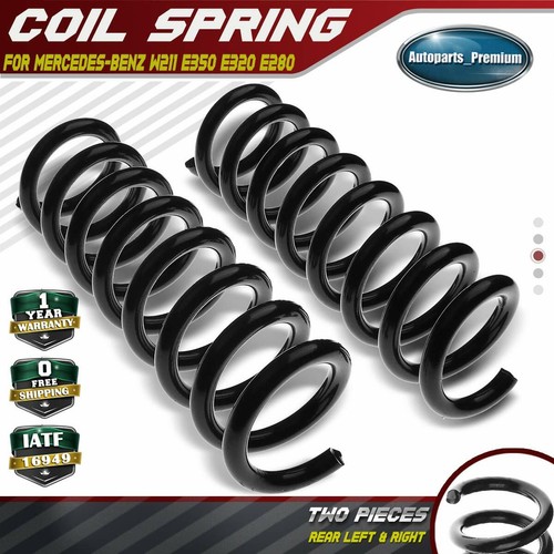 2x Rear Coil Spring for Mercedes-Benz W211 E350 E320 E280 w/o Sports ...