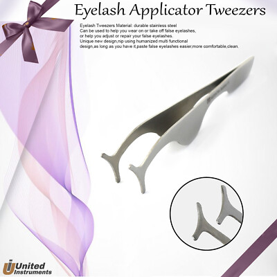 Eyelash Applicator Tweezers Magnetic Lashes Extension & Removal Forceps ...