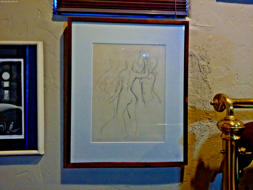 Jack Levine drawing for Three Graces 1959 Pencil signed on paper | eBay