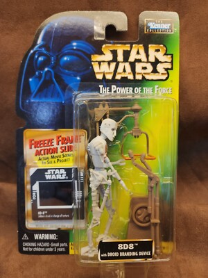 1998 Kenner POTF2 Star Wars 8D8 Droid 3.75"Action Figure Freeze Frame ...